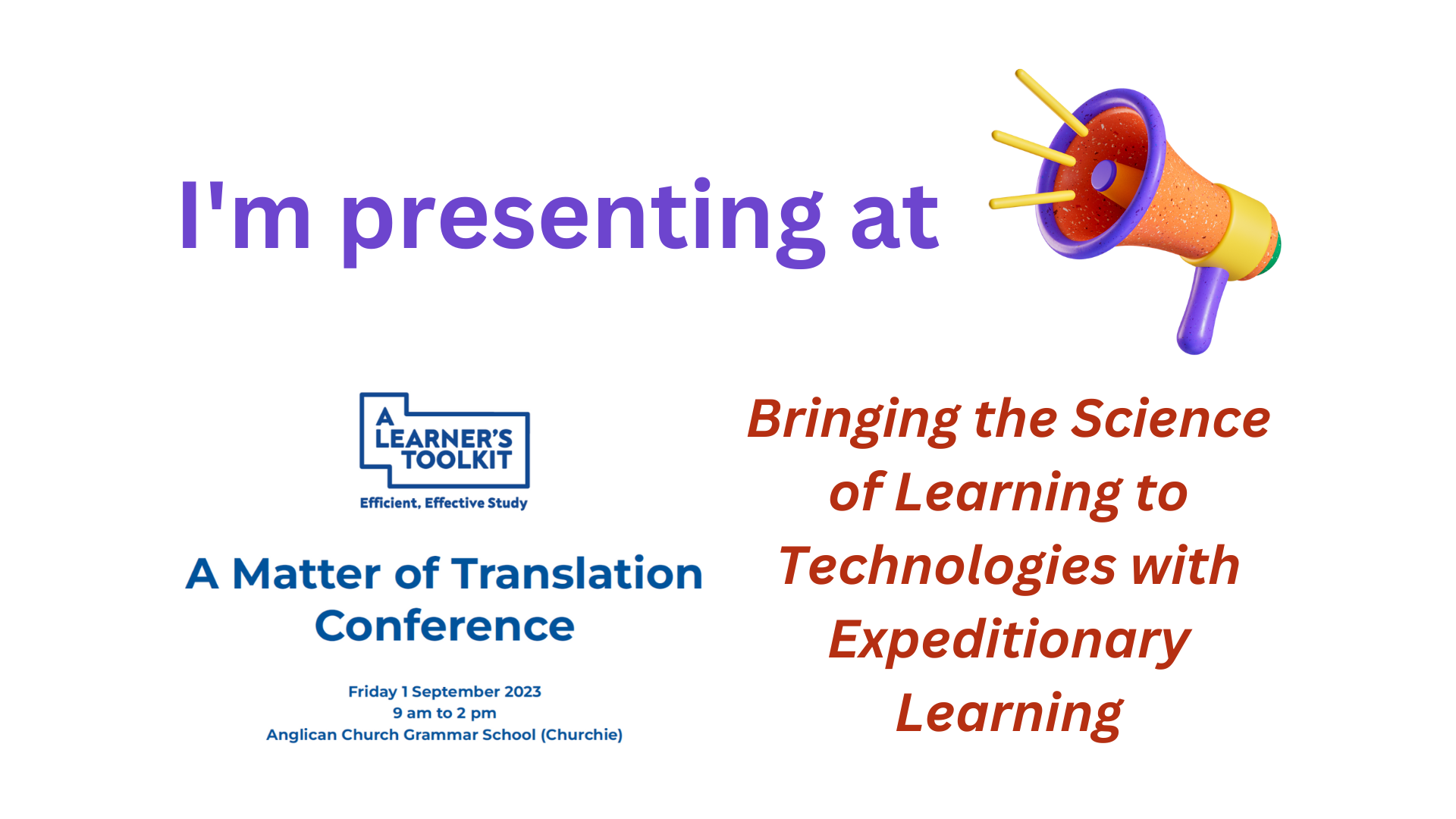 I’m presenting at the A Matter of Translation Conference – Matt Jensen